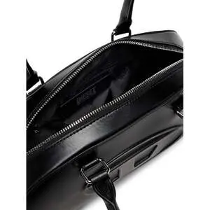 DIESEL® Leather Embossed Logo Shoulder Bag