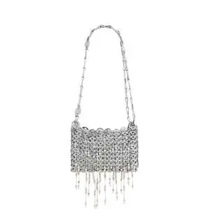Rabanne Chainmail Effect Mini Bag - Silver