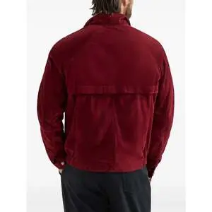 Brunello Cucinelli Suede Stand Collar Zip-up Jacket - Red