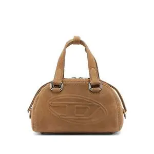DIESEL® Leather Mini Tote Bag With Silver-tone Hardware - Brown