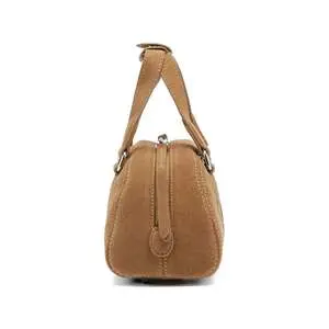 DIESEL® Leather Mini Tote Bag With Silver-tone Hardware - Brown