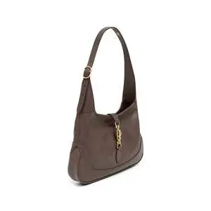 Gucci Leather Shoulder Bag With Gold-tone Hardware - Brown
