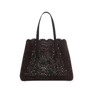 Alaïa Smoky Nubuck Laser-cut Vienne Motif Tote Bag