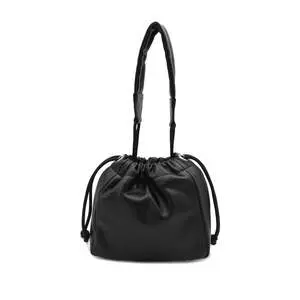 VIVIENNE WESTWOOD Saffiano Leather Shoulder Bag With Silver-tone Orb Plaque