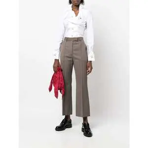 VIVIENNE WESTWOOD Cotton Draped Shirt - White
