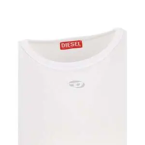 DIESEL® Ribbed Logo Detail T-shirt