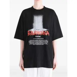 Balenciaga Graphic Print Oversized T-shirt