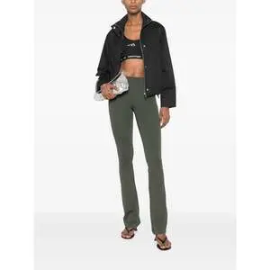Balenciaga Dark Stretch Trousers - Green