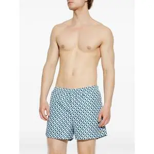 Casablanca Cubist Cc Monogram Print Swim Shorts