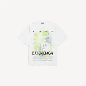 Balenciaga The Window Medium Fit T-shirt - White