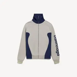 Balenciaga Knitted Zip-up Cardigan - Grey