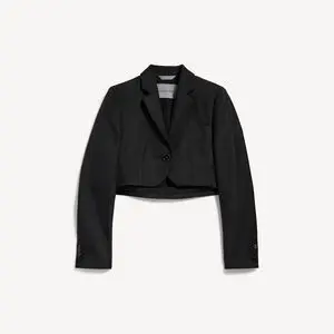 Balenciaga Cropped Jacket - Black