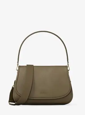 Michael Kors Holmes Medium Convertible Messenger Bag - Green