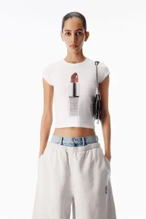 Alexander Wang Lipstick Baby Tee