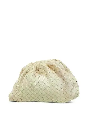 Bottega Veneta Intrecciato The Pouch Clutch Bag - Neutrals