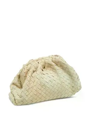 Bottega Veneta Intrecciato The Pouch Clutch Bag - Neutrals
