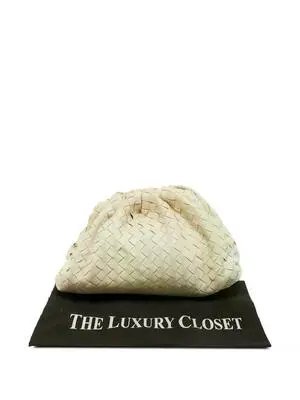 Bottega Veneta Intrecciato The Pouch Clutch Bag - Neutrals