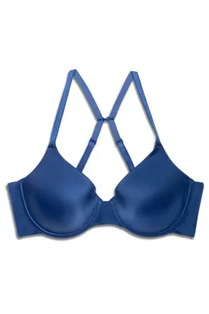 Natori Everfit Seamless Convertible T-shirt Bra - Blue