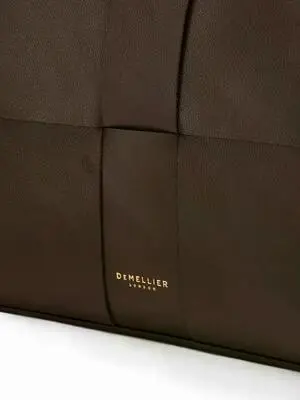 DEMELLIER Florence Woven-leather Tote Bag - Brown