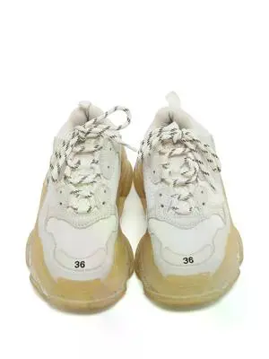 Balenciaga Triple S Panelled Sneakers - Neutrals