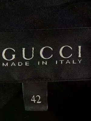 Gucci Leather Sleeveless Mini Dress