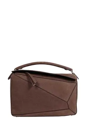 Loewe Large Puzzle Bag - Brown