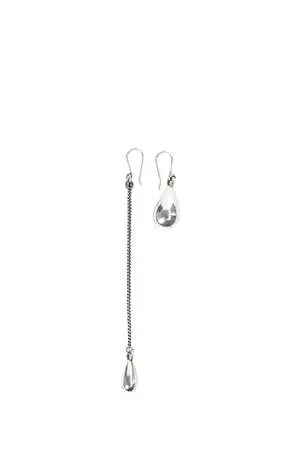 ANN DEMEULEMEESTER Judith Pearl And Chain Earrings - Silver
