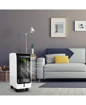 MECALE Portable Evaporative Air Cooler With 6l Tank 3 Speed And 8h Timer