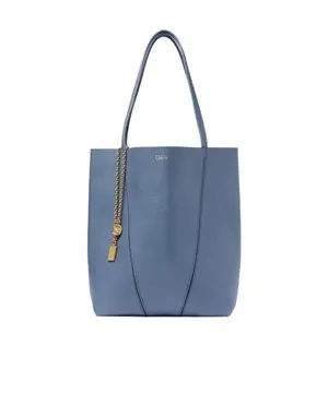 Chloé Spin Chain Detail Shoulder Bag - Blue