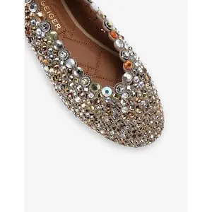 Kurt Geiger Jewel Suede Ballet Flats