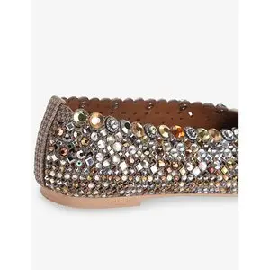 Kurt Geiger Jewel Suede Ballet Flats