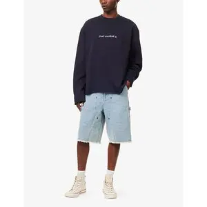 HONOR THE GIFT Don't Overthink It Logo-embroidered Cotton Sweatshirt