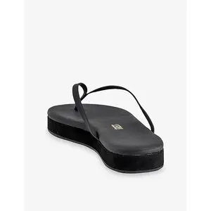 Tkees Lily Platform Leather Flip-flops