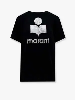 MARANT ETOILE Zewel Linen Tshirt - Black