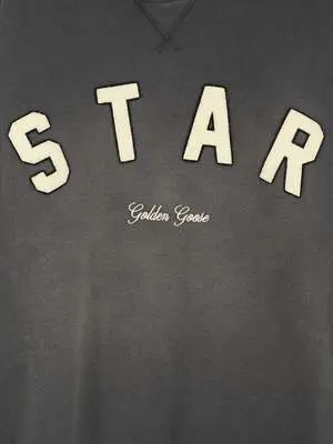 GOLDEN GOOSE Cotton Sweatshirt With Logo - Grey
