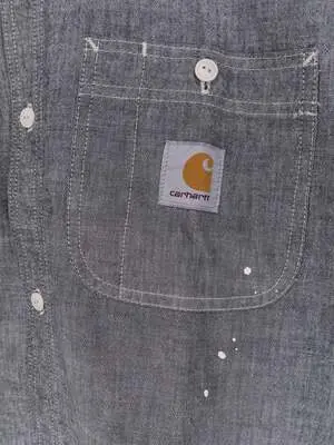 Carhartt Work In Progress Painter Used Effect Cotton Shirt