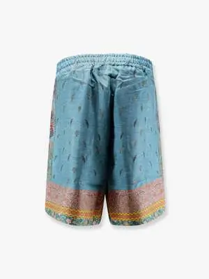 PIERRE-LOUIS MASCIA Silk Bermuda With Floral Print