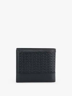 Dolce & Gabbana Leather Wallet With Woven Pattern