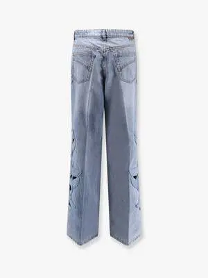 Zimmermann Alchemy Applique Relaxed Flare Denim Jeans