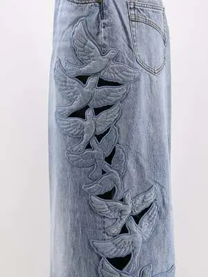 Zimmermann Alchemy Applique Relaxed Flare Denim Jeans
