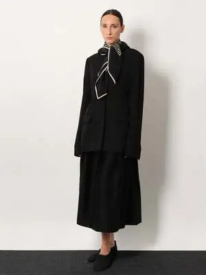 TOTEME Centered Monogram Silk Foulard