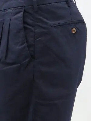 NUGNES 1920 Stretch Cotton Bermuda Shorts