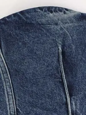AGOLDE Lara Corset Denim Top