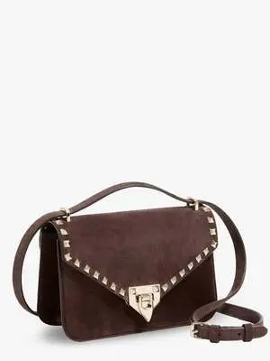Valentino Garavani Rockstud Suede Crossbody Bag