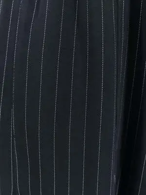 THE FRANKIE SHOP Oakdale Recycled Material Pinstripe Trousers - Blue