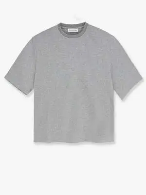 THE FRANKIE SHOP Hugo Ribbed Cotton Blend Tshirt - Grey