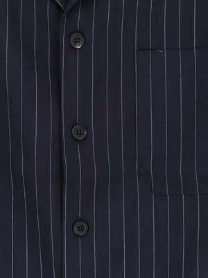 Y-81 Virgin Wool Shirt With Pinstripe Pattern
