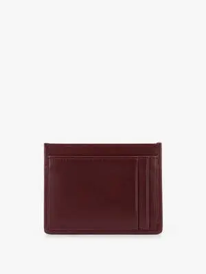Miu Miu Matelassé Leather Card Holder With Metal Lettering Logo