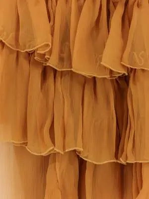 ACTUALEE Sleeveless Asymmetrical Ruffled Dress
