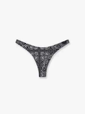 MC2 SAINT BARTH Stretch Nylon Bikini Bottoms - Black